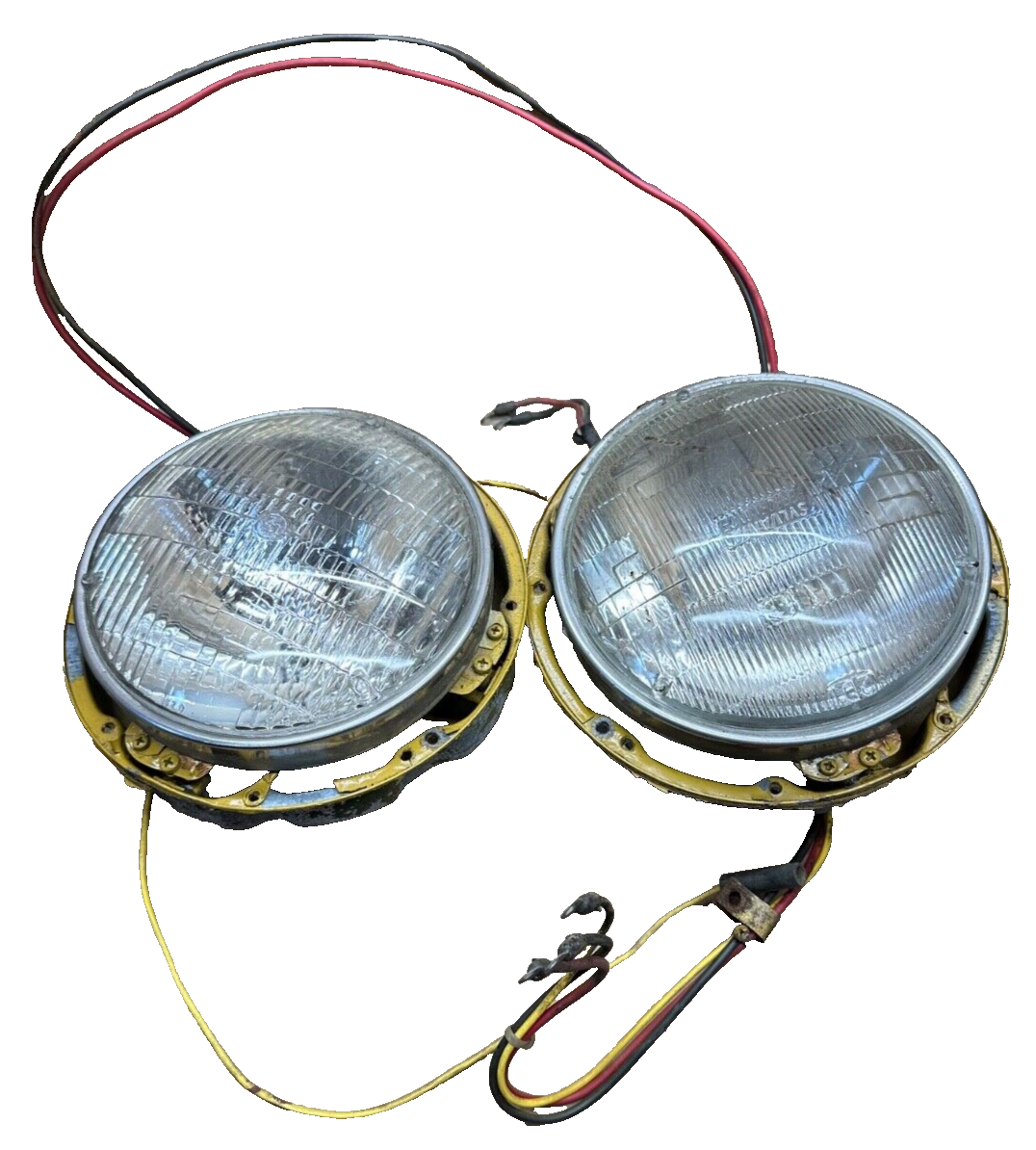 Jeep Willys CJ Kaiser Headlight Buckets OEM Bucket Mount Head Light CJ ...